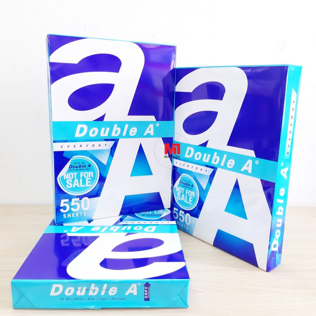 Giấy Double A 70gsm A3 (500 Tờ/ream) - Mực In Sài Gòn