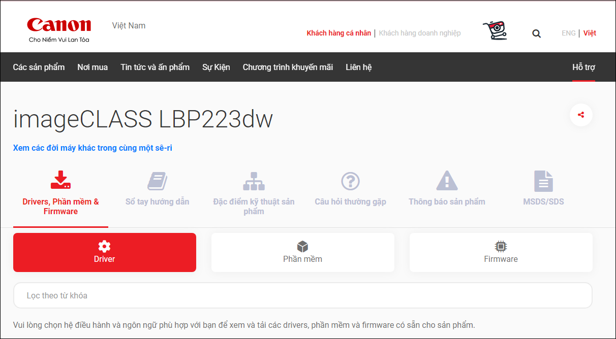 Cài Đặt Driver Máy In Canon 233dw/236dw - Mực In Sài Gòn